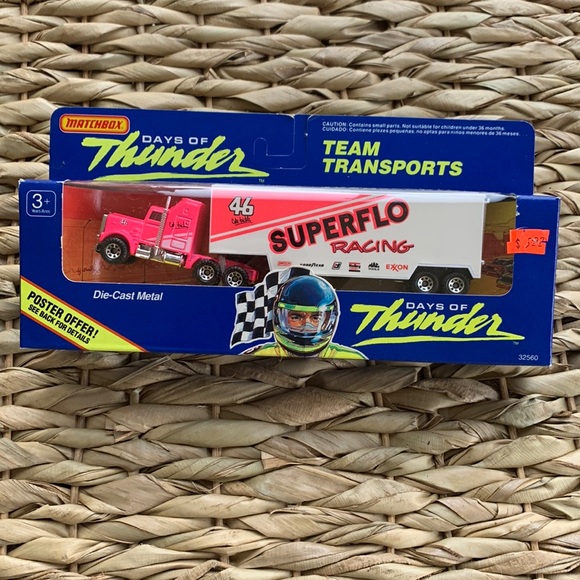 Toys | Matchbox Truck 199 Days Of Thunder Team Transporter Superflo ...